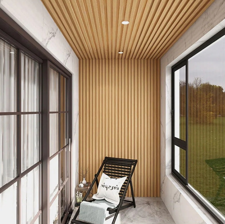 93x24 Light Oak Wood Cladding Wall Panels-4 pcs – Diollo